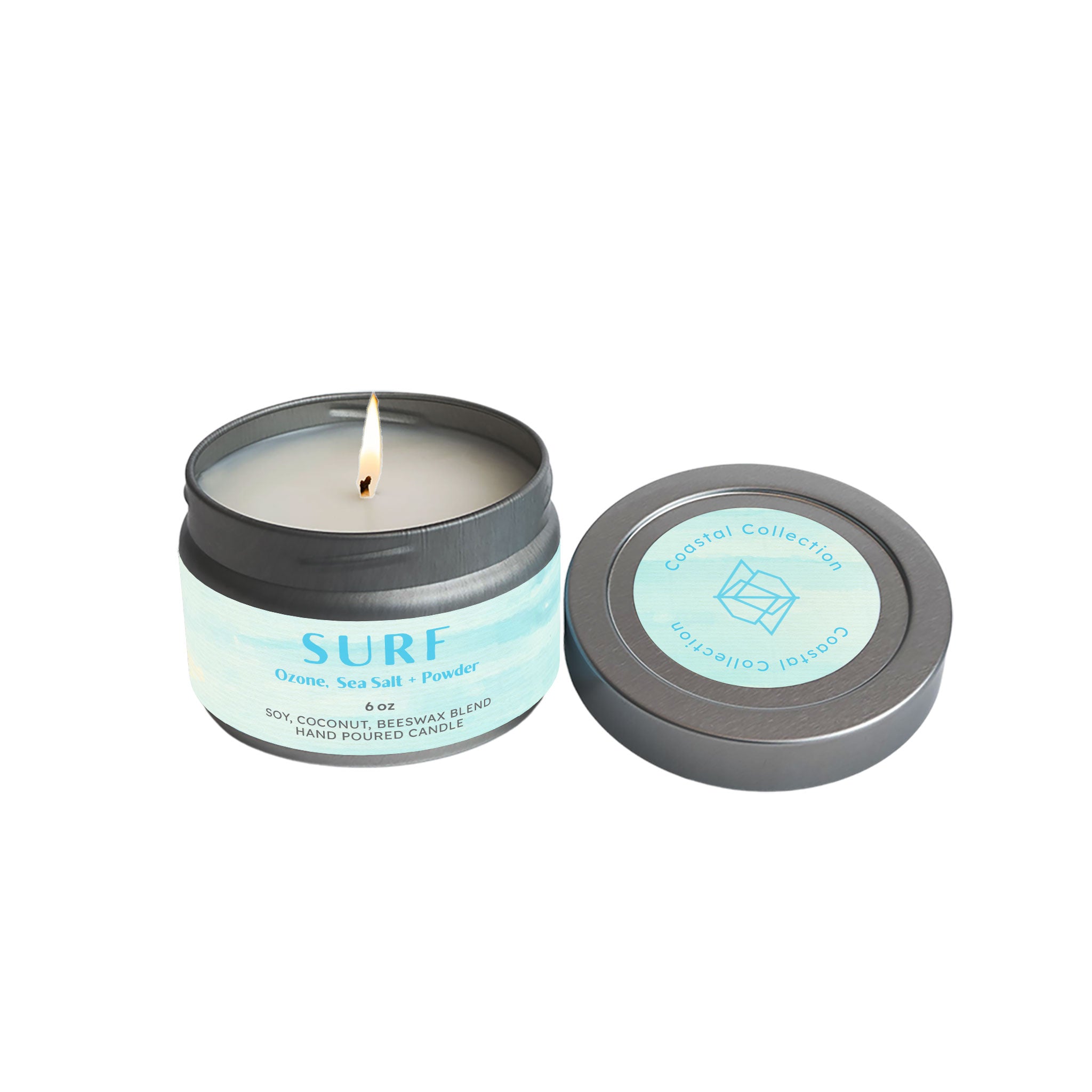 SURF 6oz Travel Tin Candle – Virgin River Naturals